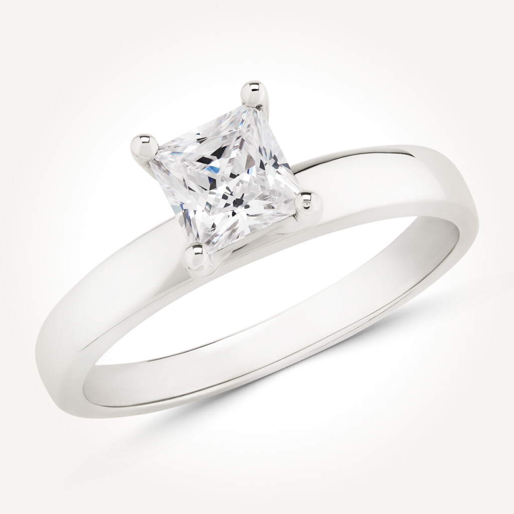 Princess Brilliant Solitaire Engagement Ring | Style 2098 - Spence Diamonds