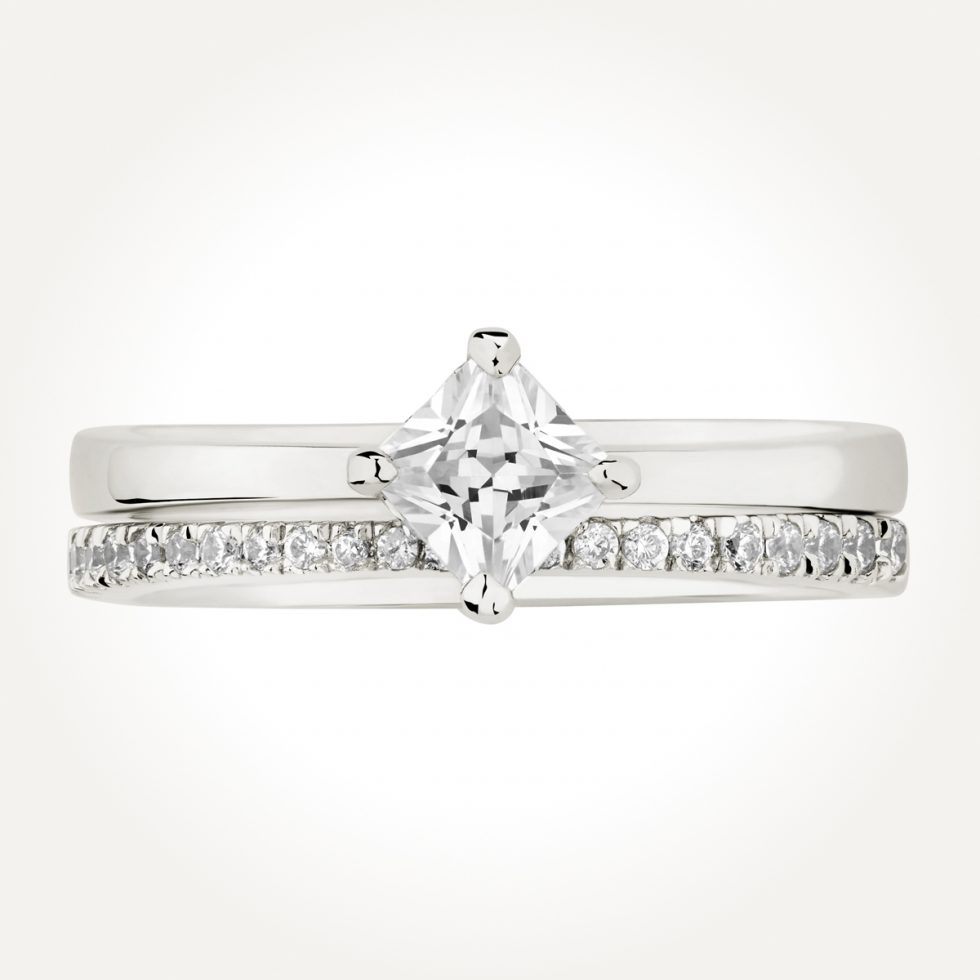 Compass Set Solitaire Engagement Ring - Spence Diamonds